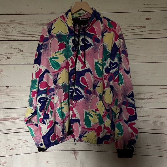 Climate Zone | Jackets & Coats | Vintage Climate Zone Heart Windbreaker ...